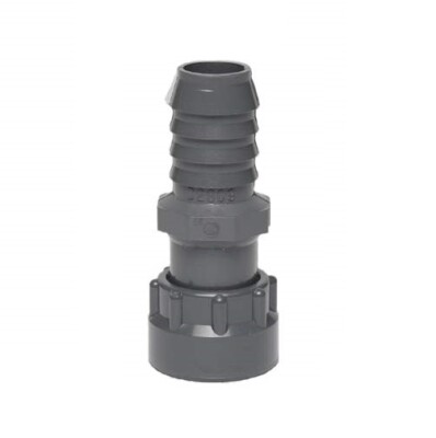 Dura 335-005 1" Coupling Swivel x 1/2" Barbed Insert Gray Sch. 40 PVC ...