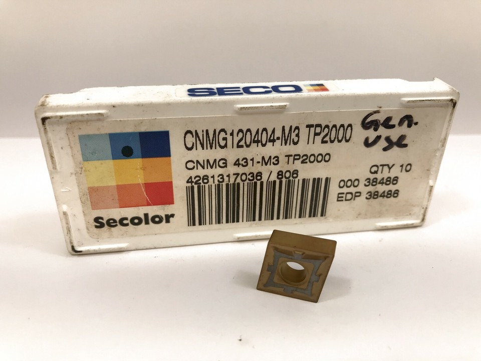 SECO CNMG 431-M3 CNMG120404-M3 New Carbide Inserts EDP 38486 Grade ...