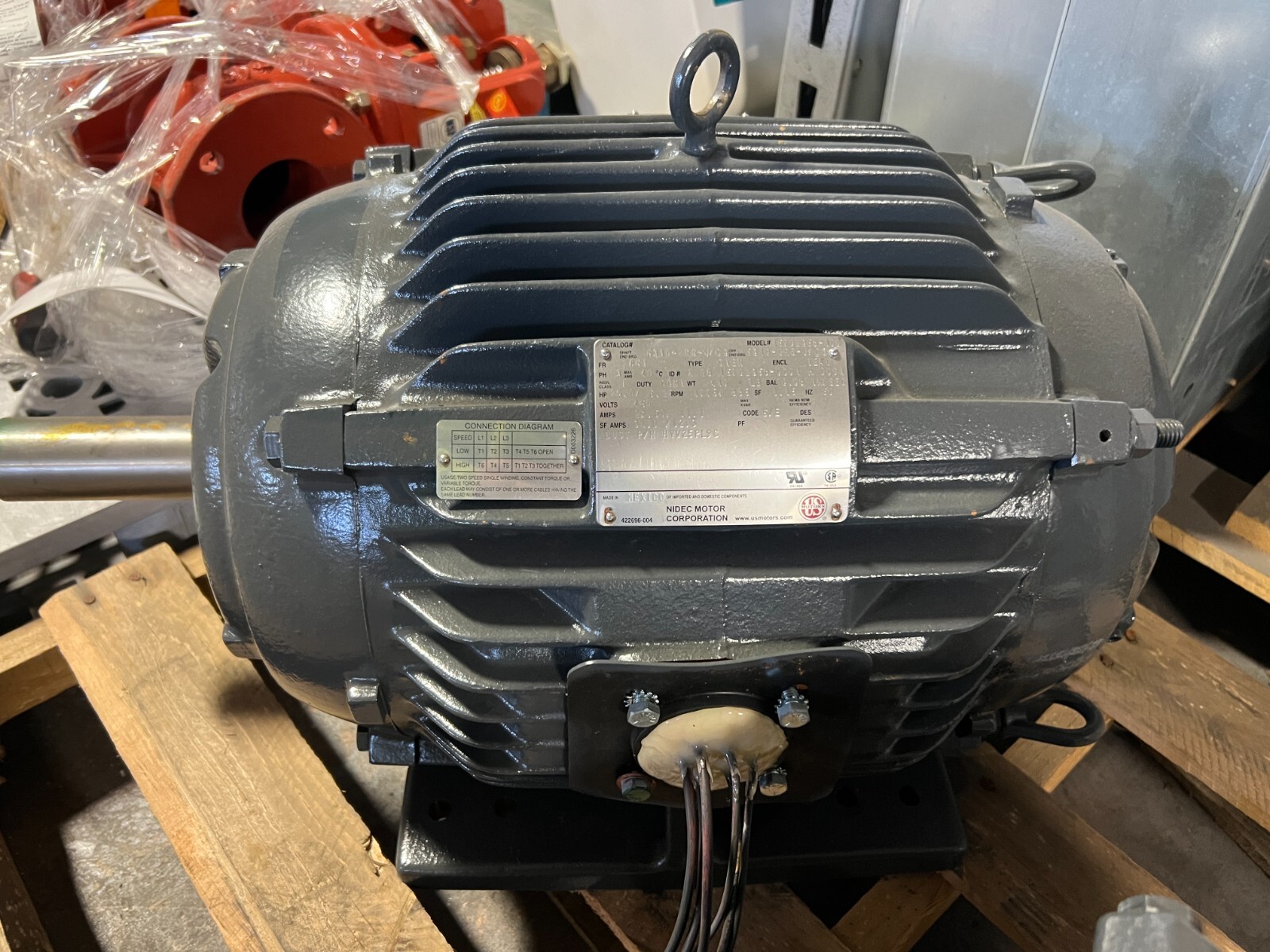 👀NEW US MOTORS 25 HP ELECTRIC AC MOTOR 460V 1775/885RPM 286T FR 3Ø ...