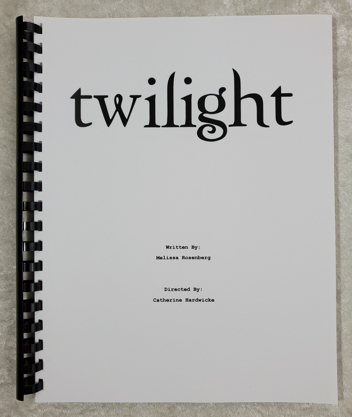Twilight Movie Script