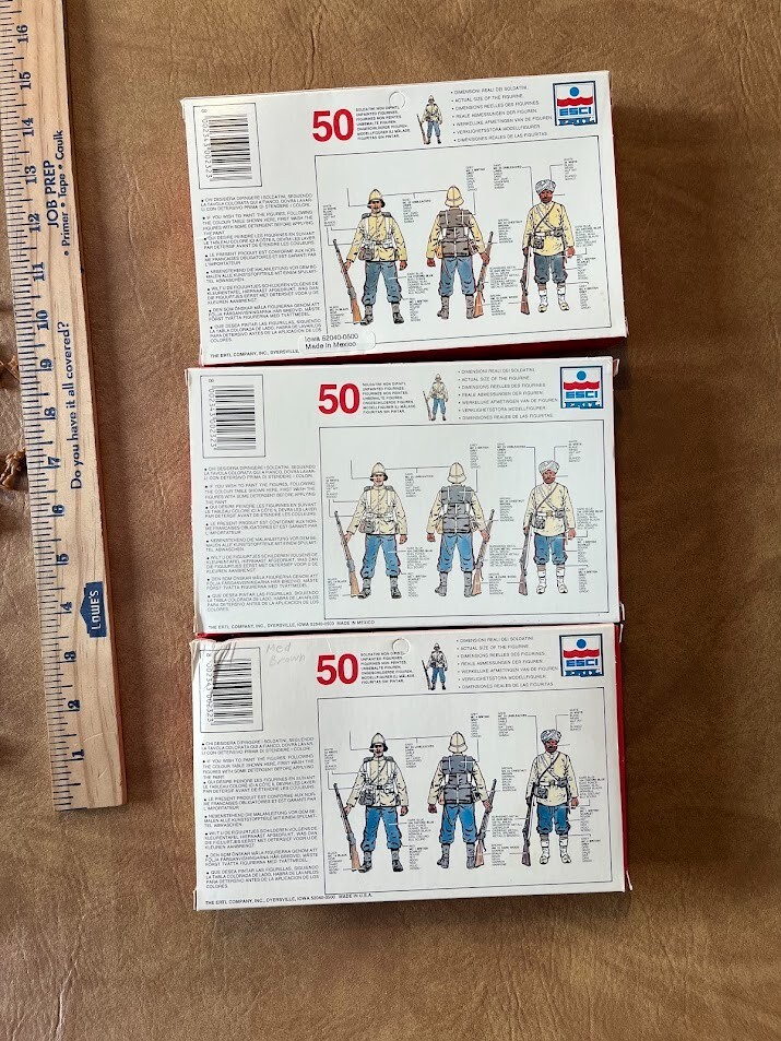 ESCI ERTL British Infantry Indian War Kiber Pass #232 Model Figures 1: ...