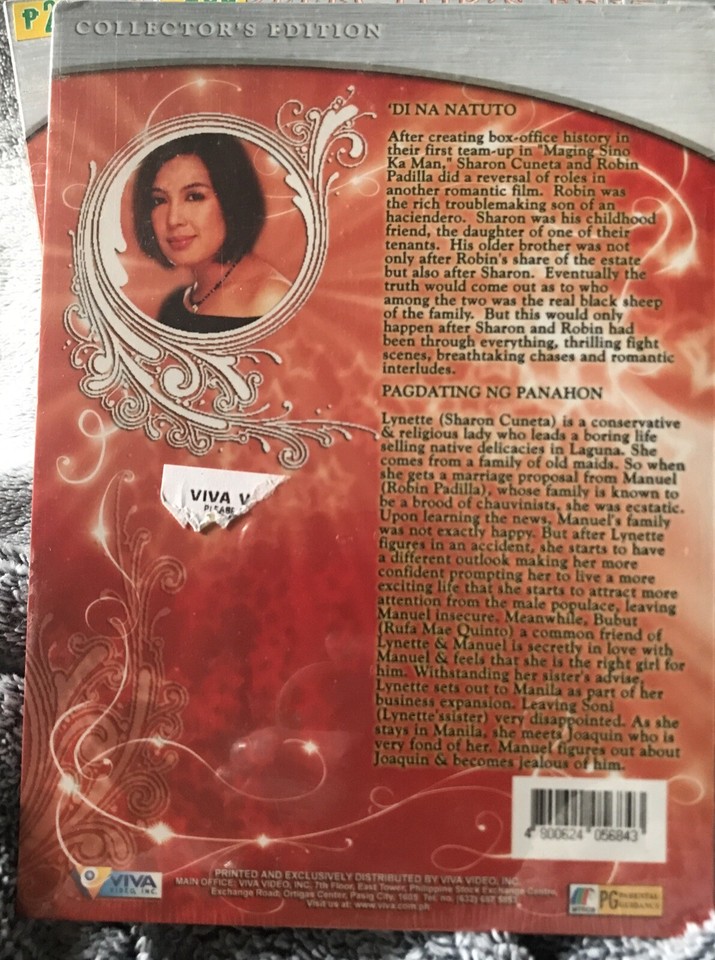 SHARON CUNETA ROBIN PADILLA 2 IN 1 DI NA NATUTO TAGALOG dvd FILIPINO ...