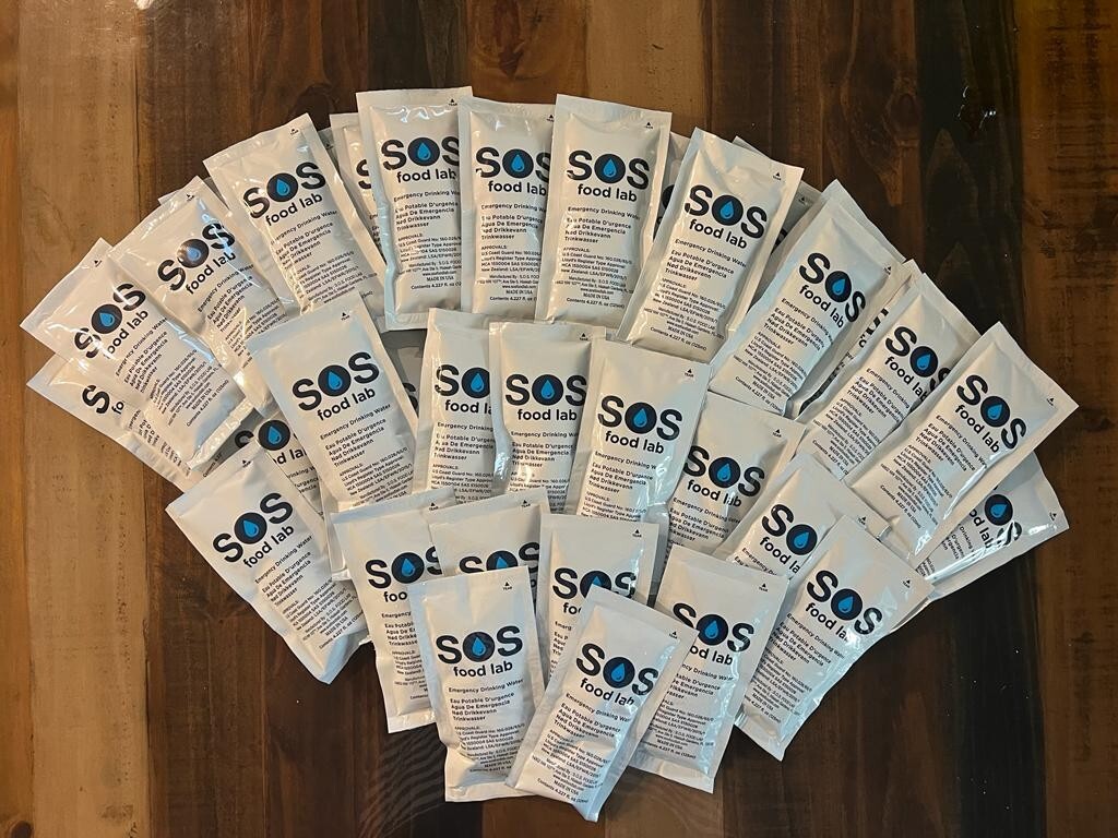 48 Packets of Emergency Drink Survival Water Rations 4.2227 fl. oz ...