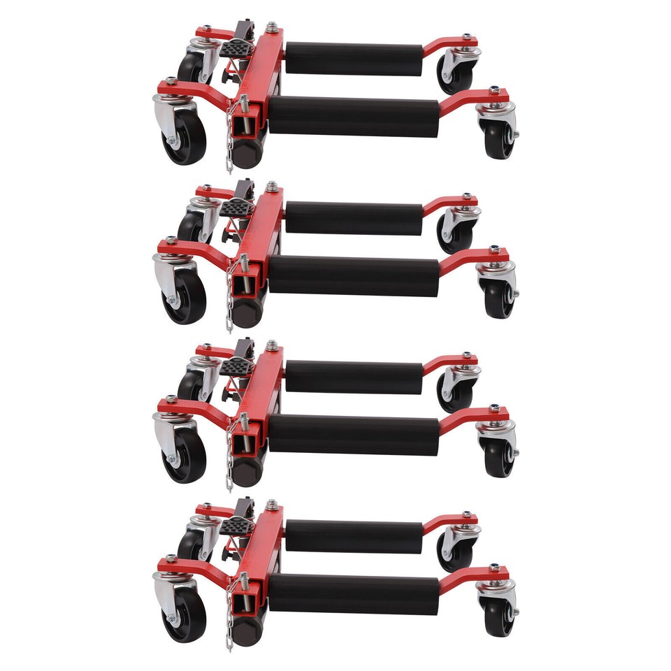 4* 1500lbs Go Under Car Jack Lift Wheel Dolly Car Skate Hydraulic Tire ...