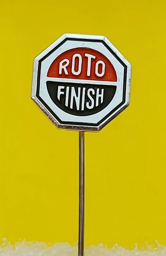 Roto finish, Economy industrial vintage pin badge lapel ! | eBay