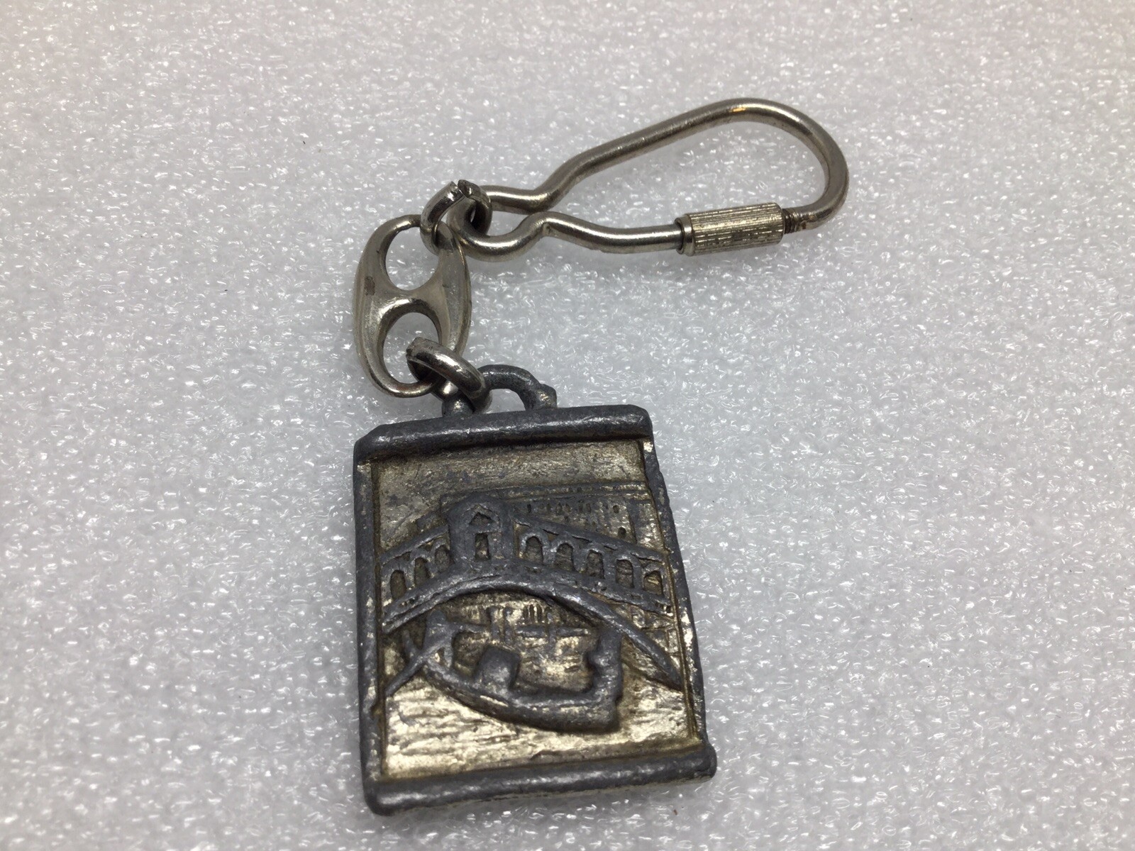 Vintage Souvenir Keychain Key Ring VENEZIA Venice Ancien Porte-Clés ...
