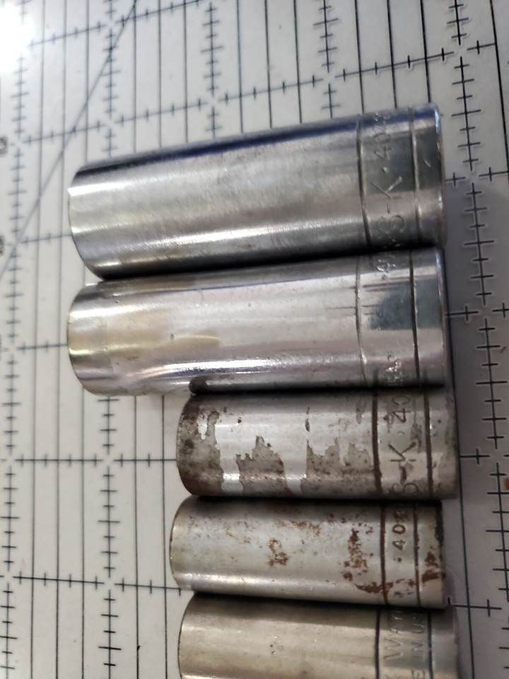 S-K SK USA 3/8" Deep Socket Set Lot 6 Point USA | eBay