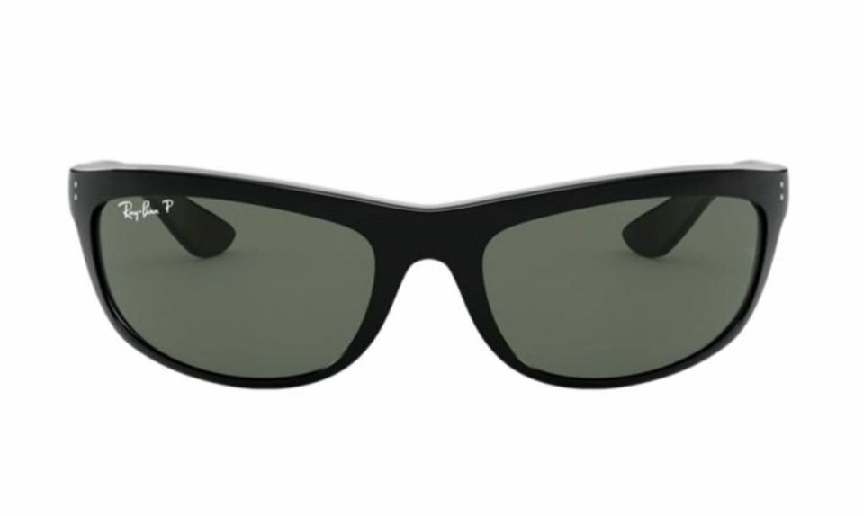 Ray-Ban BALORAMA Wrap Sunglasses RB 4089 601/58 Black Frames w ...