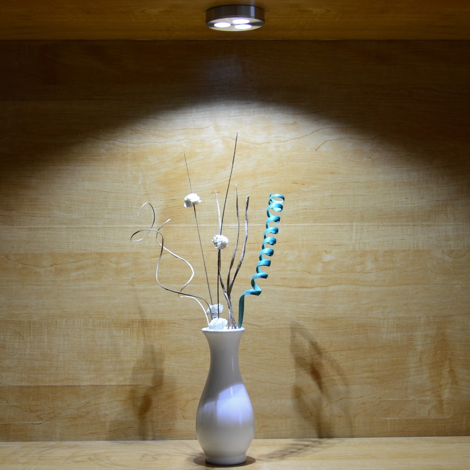 ABI 3W LED Puck Light Kit for Kitchen Counter / Bookshelf / Showcase ...