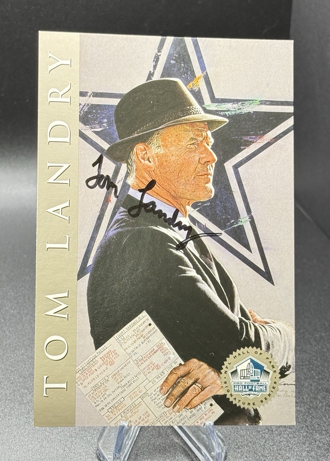 1998 Tom Landry Hall of Fame Signature Series Cowboys Autograph /2500 ...