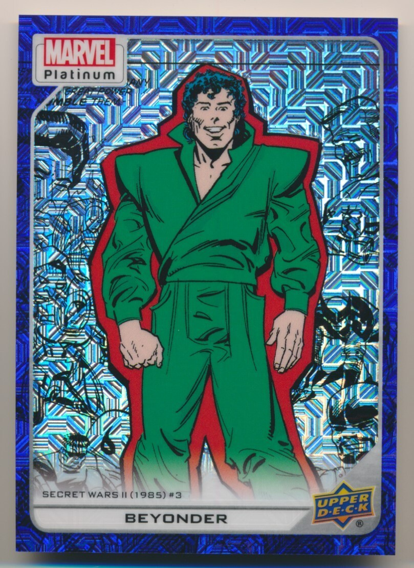 #139 BEYONDER 2023 Upper Deck Marvel Platinum BLUE TRAXX 205/499 | eBay