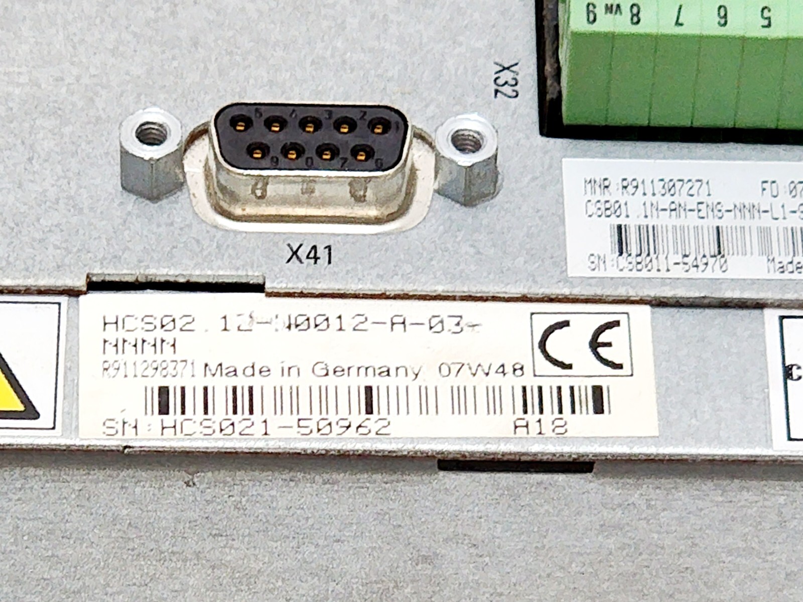 Rexroth HCS02.1E-W0012-A-03-NNNN IndraDrive Servo Drive 3x200-500VAC ...