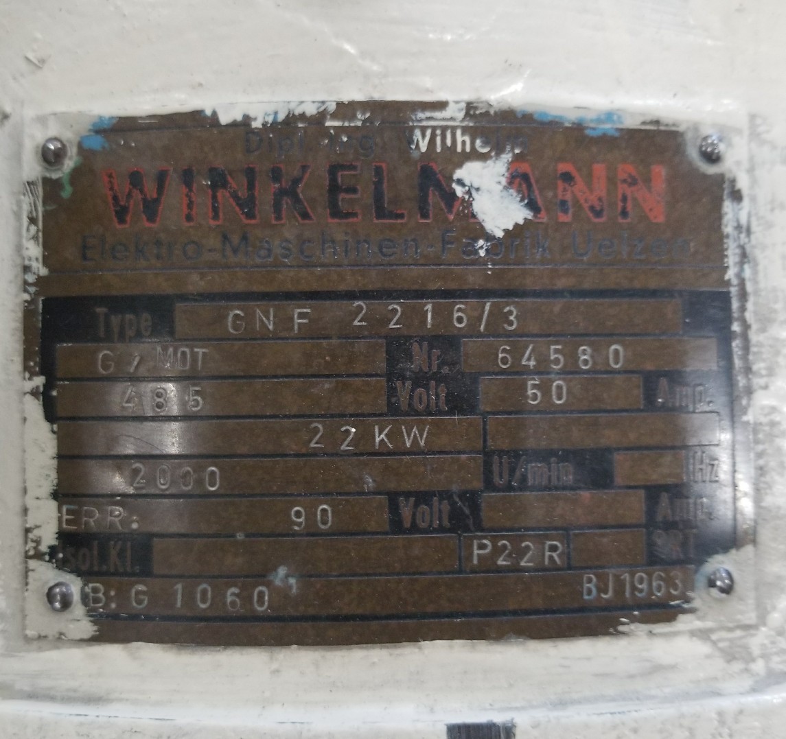 Winkelmann GNF2216/3 485V Electric Motor #3351SR | eBay