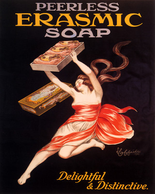 PEERLESS ERASMIC SOAP WOMAN DELIGHT CAPPIELLO 8X10 VINTAGE POSTER REPRO ...
