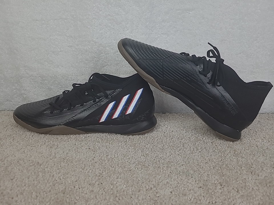 Adidas PBB 698007 Predator Unisex Edge 3 Indoor Soccer Shoes Black ...
