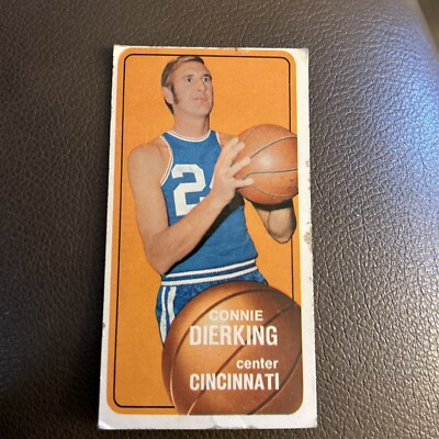 1970 Topps #66 Connie Dierking (crease) Cincinnati Royals Basketball ...