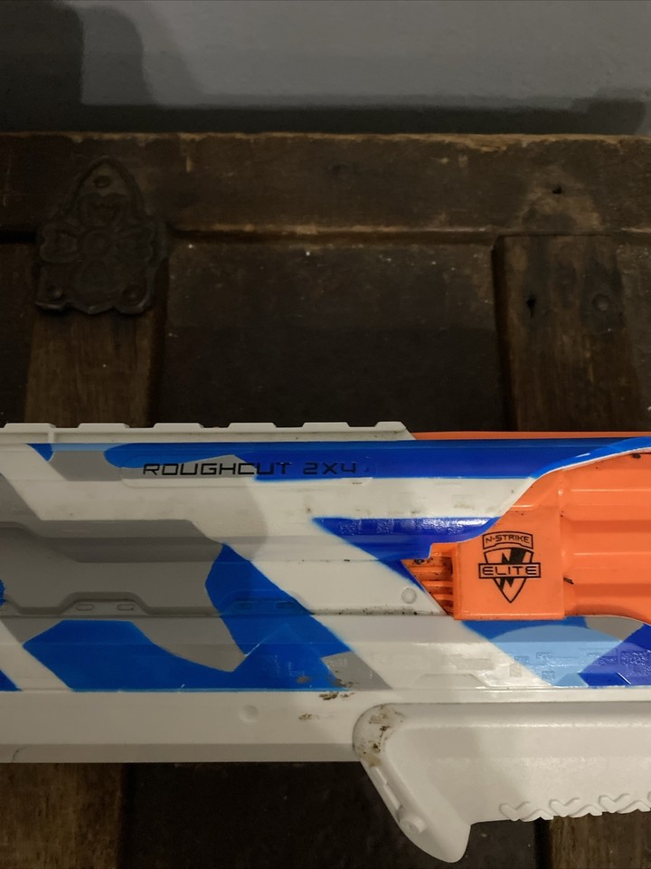 Nerf N-strike Elite Rough-Cut 2x4 Blaster Gun BattleCamo Camouflage Toy ...