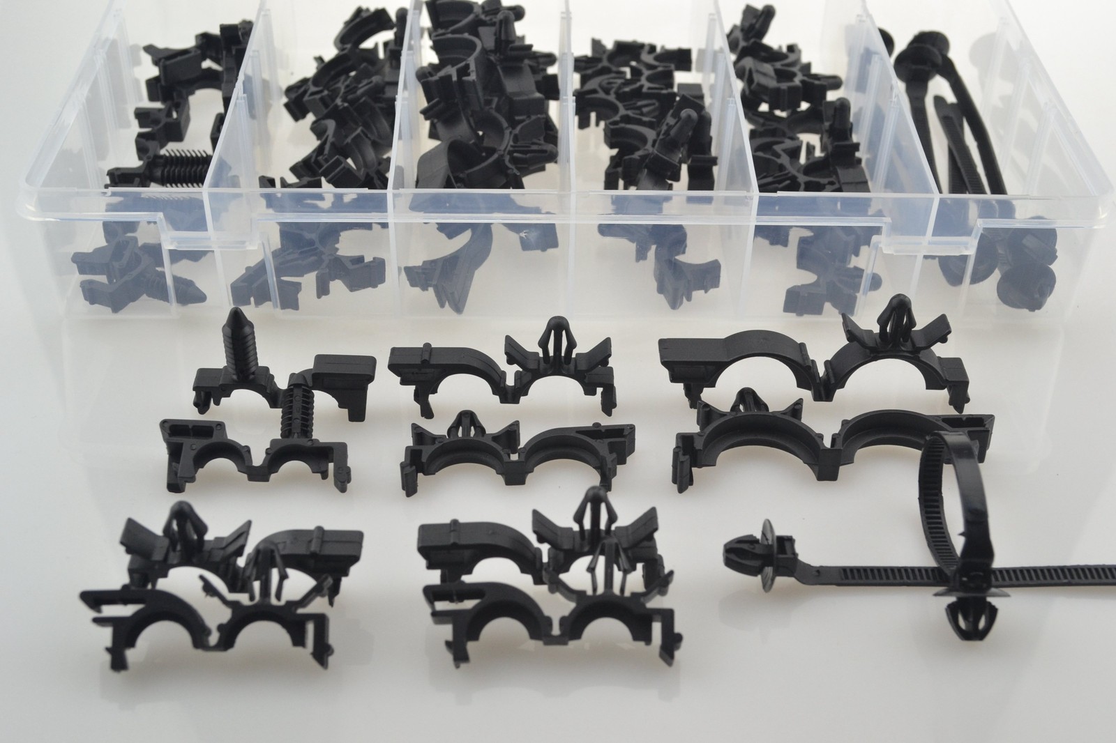 54 Pcs Car Body Wiring Harness Fastener Routing Clips Convoluted ...