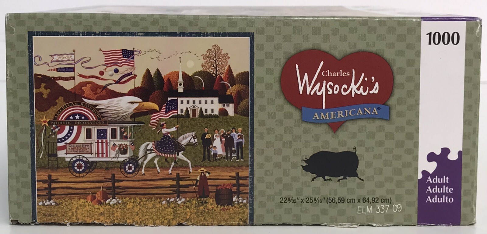 Charles Wysocki Americana Jigsaw Puzzle SO PROUDLY WE HAIL Flag 1000 Pieces 653569462200 | eBay.de