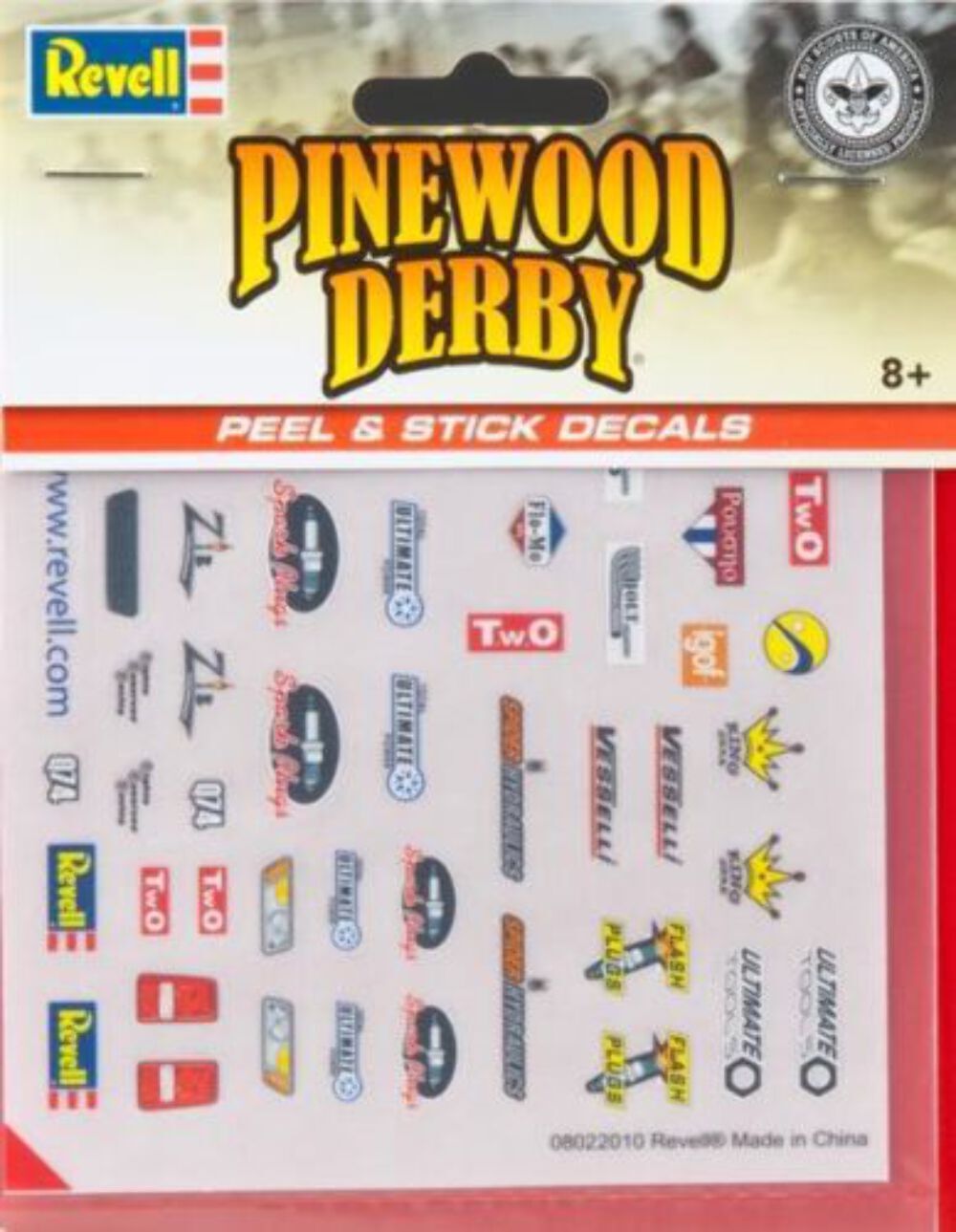 Revell Pinecar Pinewood Derby Race Sponsors Peel & Stick Decals ...