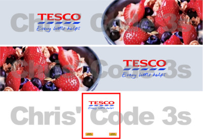 Code 3 Adhesive Vinyl Trailer Decal - Tesco Cereal - 1/50 1/76 1/148 1/ ...