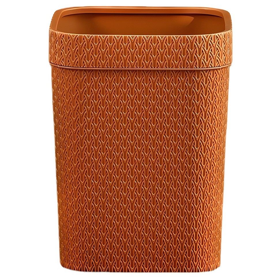 Decorative Trash Can for Office Trashcan Kitchen Small Square Wicker ...