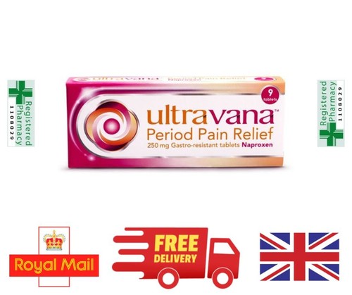 Naproxen Period Pain Relief Ultravana Tablets Menstrual Pain FREE P&P ...