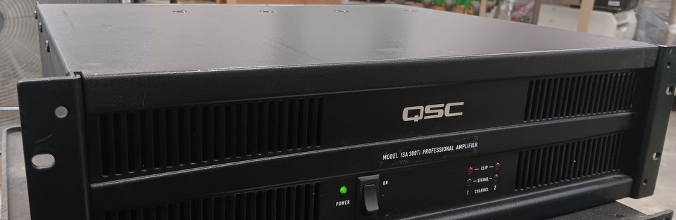 QSC ISA 300TI Professional Power Amplifier 2 Channel 300W 4 Ohm - WORKING | eBay