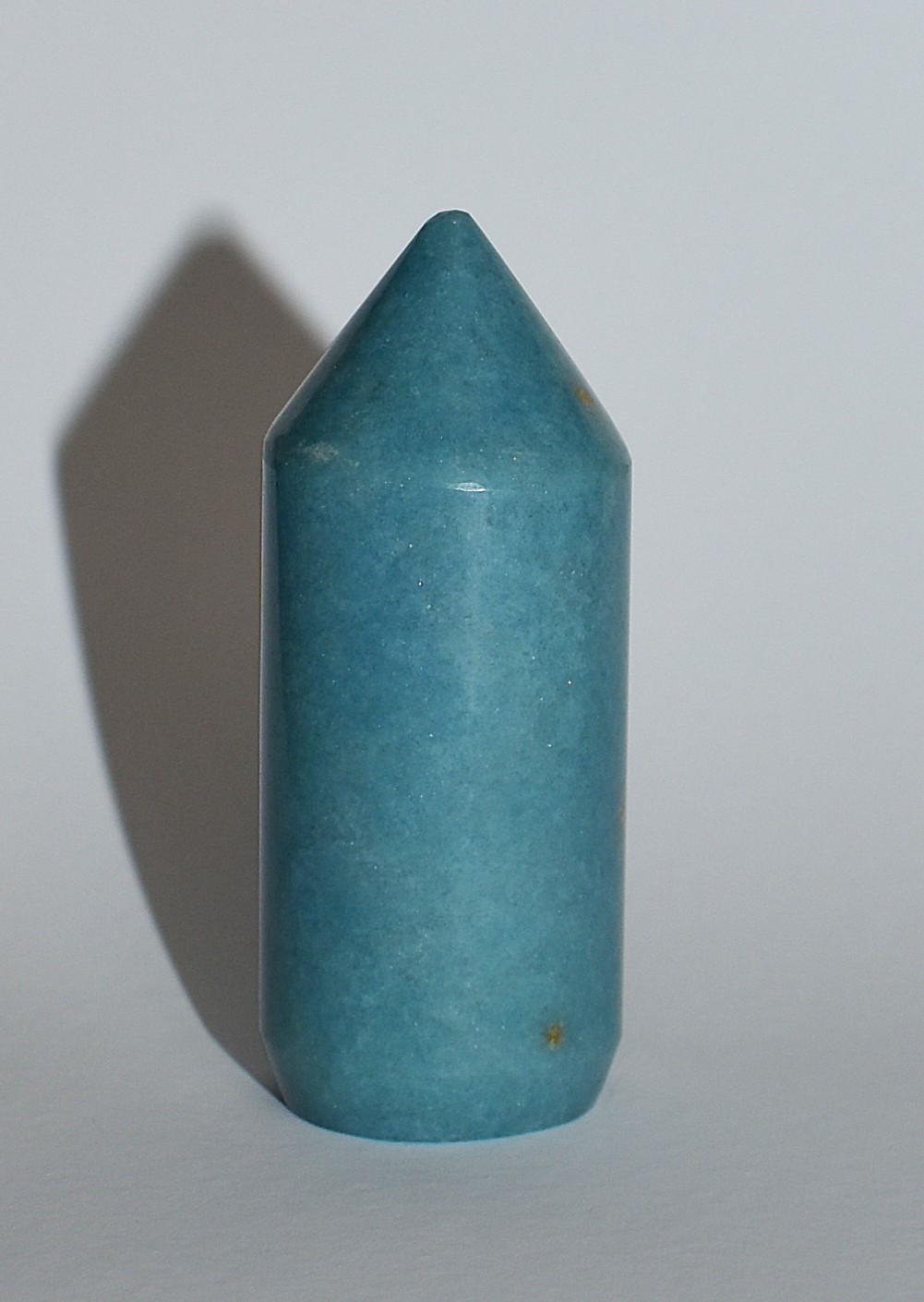 Angelite-Anhydrite Crystal Point Tower Obelisk Hand Carved, Top Grade ...