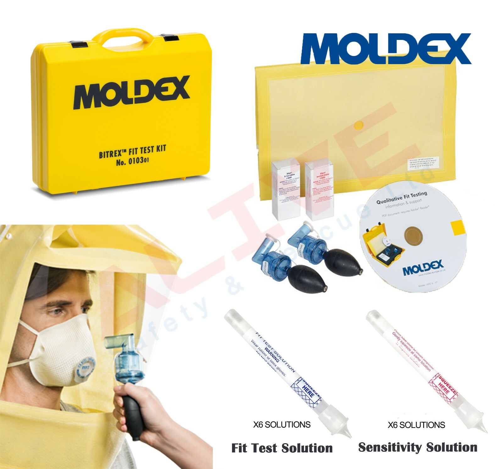 Moldex Bitrex 0103 Face Qualitative Fit Testing Kit / 0504 or 0503 ...