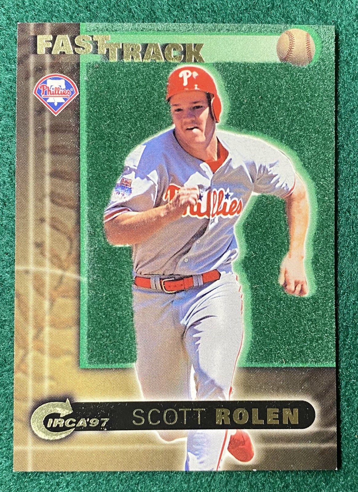 1997 SkyBox Circa Fast Track #9 Scott Rolen Rookie RC Phillies HOF 1D ...