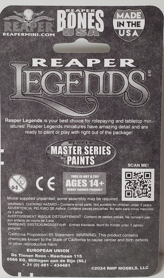 UNDEAD LADY Reaper Miniatures Bones USA: Reaper Legends REM30214 D&D | eBay