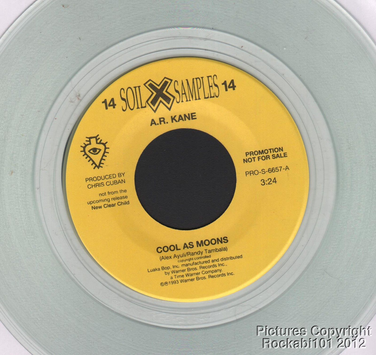 Hear AR Kane - Cool as Moons b/w Geggy Tah - Soil Samples DJ Only Clear ...