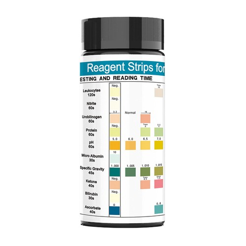 100 Strips Urinalysis Reagent Strips 10 Parameters Urine Urinalysis ...