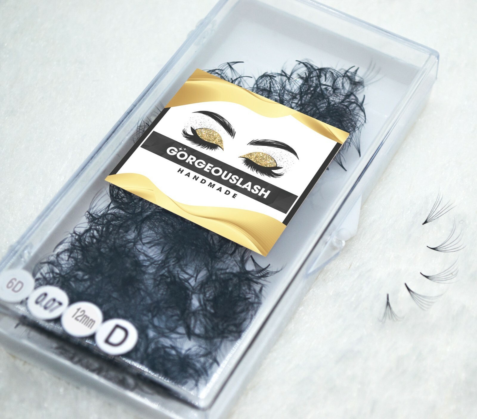 6D Lashes, 1000 fans premade volume eyelash extensions, ready to ship ...