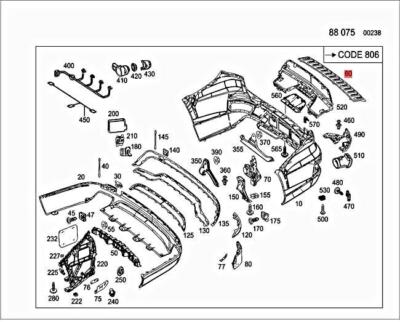 Genuine MERCEDES Gl Gls Protective plate Loading sill protector ...