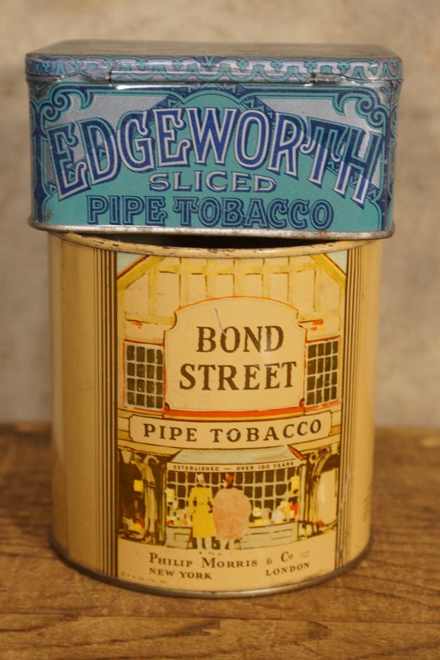 Vintage Street Bond Pipe Tobacco Philip Morris Co. & Edgeworth Tins | eBay