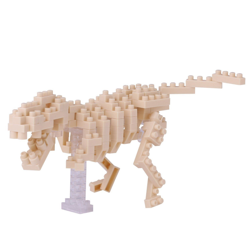 NEW NANOBLOCK Mini T-Rex Skeleton Nano Block Micro-Sized Building ...
