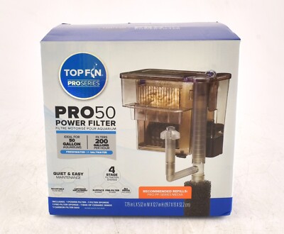 *Top Fin Proseries PRO 50 Power Filter Gallon Aquarium | eBay