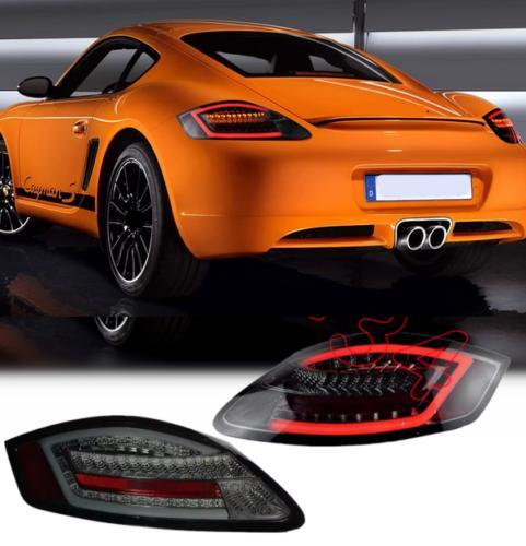 2004-2008 Porsche Boxster Cayman 987.1 Smoked LED Tail Light Assemblies ...