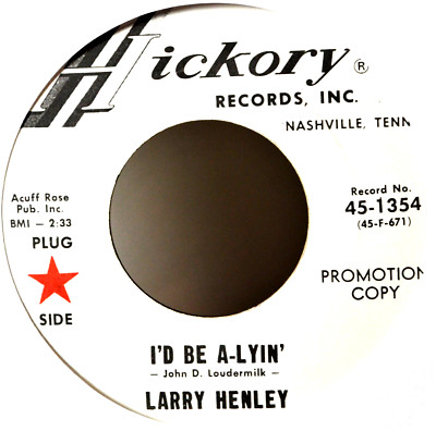 Larry Henley I'd Be A Lyin' Teen Group Northern Soul 2-Sider EX+ DJ 45 ...
