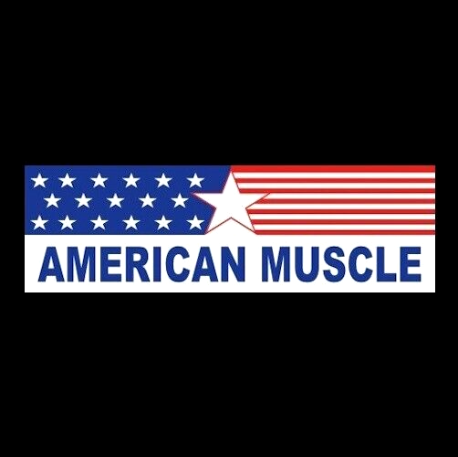 "AMERICAN MUSCLE" hot rod BUMPER STICKER muscle car RACING DECAL rat ...