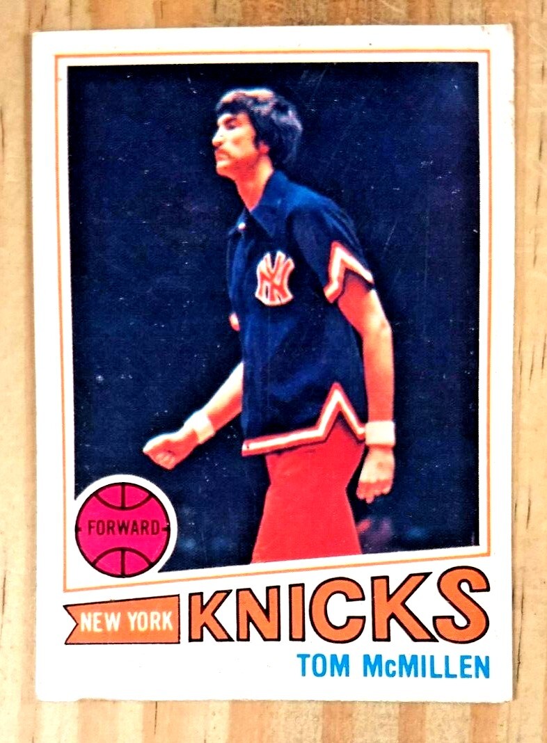 1977-78 TOPPS TOM MCMILLEN ROOKIE CARD#66 MARYLAND NEW YORK KNICKS ...