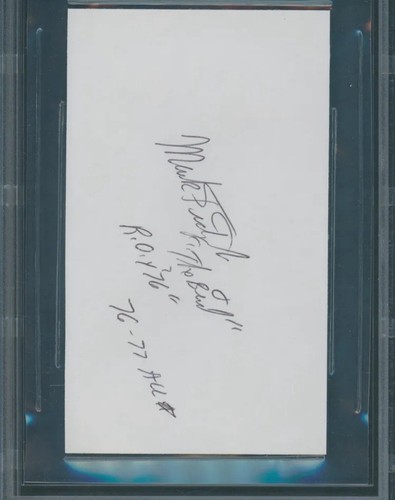 Mark Fidrych Signed Index Card Beckett Authentic Autograph *6095 | eBay