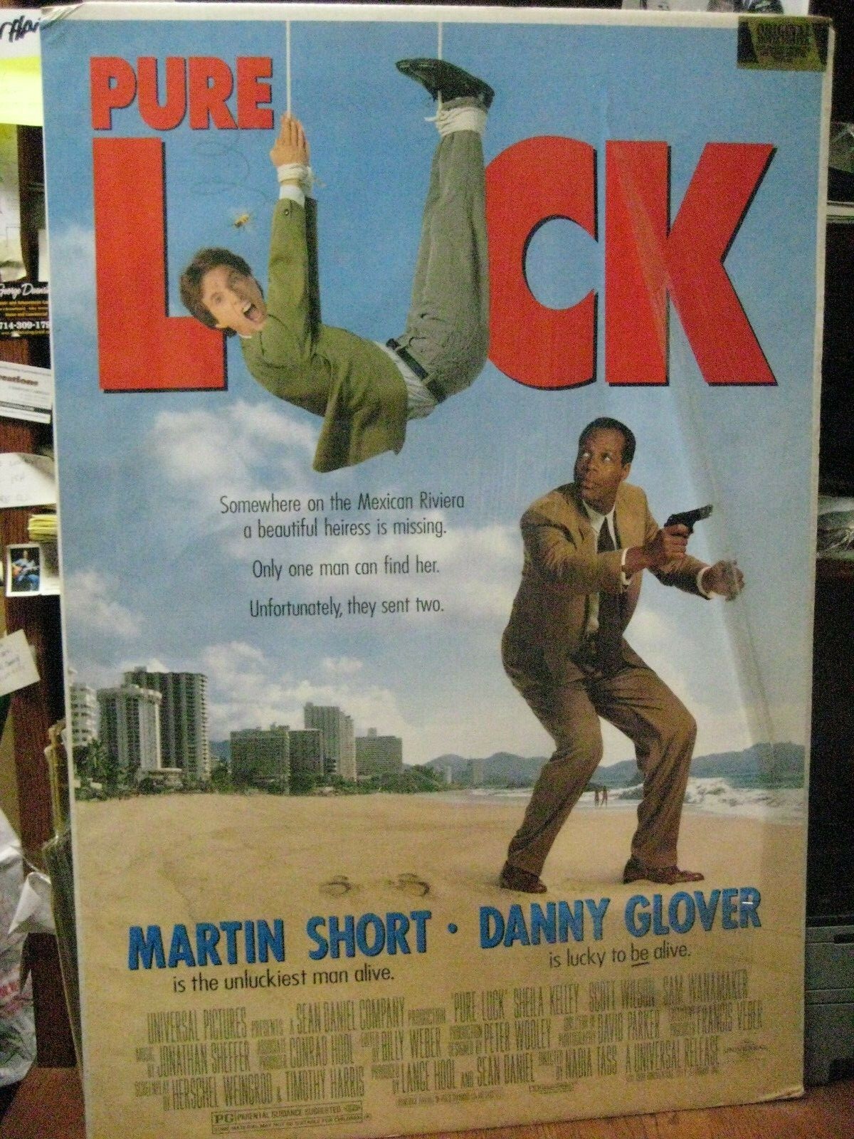 Vintage Pure Luck martin short Danny Glover poster movie 13164 | eBay UK