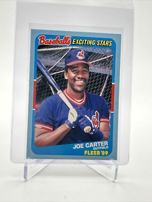 1989 Fleer Baseball's Exciting Stars Joe Carter Card #4 Mint FREE ...