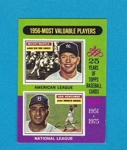1975 TOPPS BASEBALL SET BREAK 194 1956 MVP'S EXMT+ | eBay