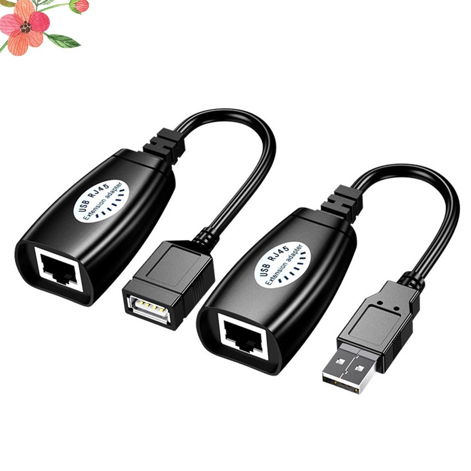 USB Cable Network Adapter Ethernet Cable Extension for Home Office Use ...