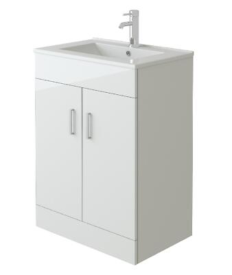 Bathroom Cabinet Vanity Unit Sink Basin Storage & Basin Sink Unit 600 ...