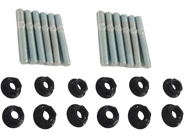 49RZ54P Front Exhaust Flange Stud and Nut Kit Fits 2006-2009 Hummer H3 ...